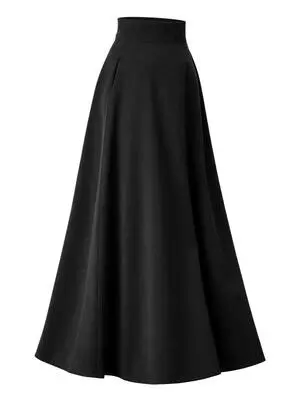 NIKKA PLACE Long Stretchy High-waist Skirt - Black