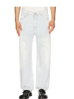 MAISON MARGIELA 5 Pockets Pants - Light Blue