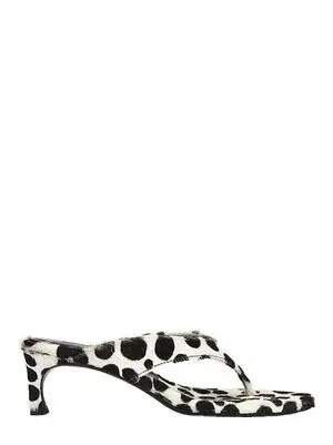 ROTATE BY BIRGER CHRISTENSEN Kitten Heel Mules - Bright White Combo