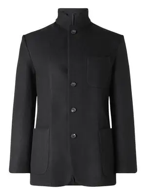 SAMAN AMEL Saman Amel Nehru Wool Jacket