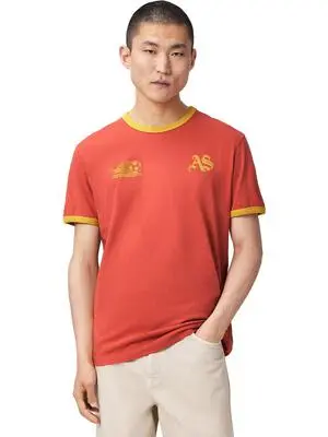 ALLSAINTS Furia Short Sleeve Crew Neck T-shirt - Red