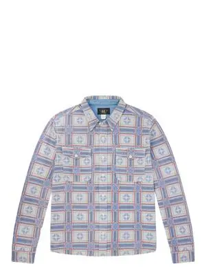 Ralph Lauren Horace Checked Cotton-terry Shirt - Neutrals