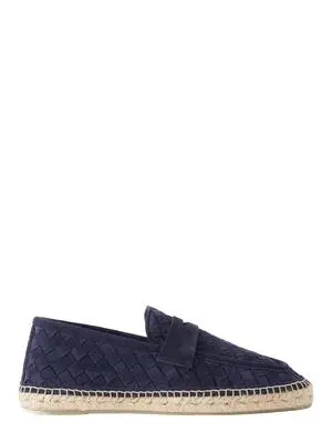 CastaÑer Nilo Woven Suede Espadrilles - Blue