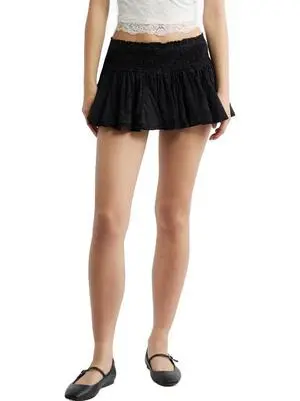 BDG URBAN OUTFITTERS Immy Cotton Miniskirt - Black