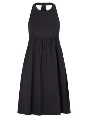Max Mara Cotton-blend Halterneck Mini Dress - Black