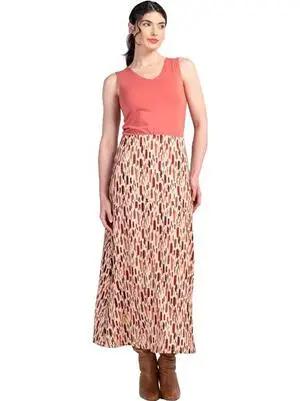 KETTLEWELL High Waisted Printed Maxi Skirt - Autumn Dash