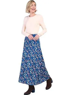 KETTLEWELL High Waisted Printed Maxi Skirt - Spring Dash