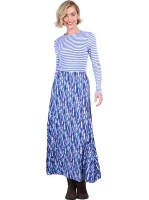 KETTLEWELL High Waisted Printed Maxi Skirt - Summer Dash