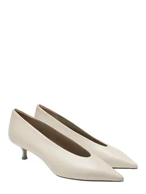 Le Monde Beryl Babouche Kitten Heel - Ecru