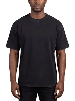 ROBERTO VINO 83 Oversize Washed Cotton Tee - Black