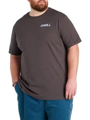 O'Neill Big & Tall Dawn Classic Graphic Tee - Graphite
