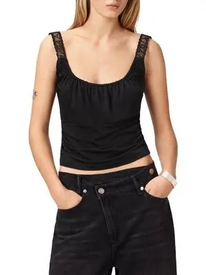 ALLSAINTS Celena Crop Tank Black