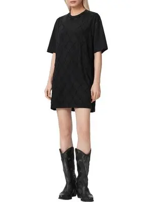 ALLSAINTS Darcy Beaded T-Shirt Dress