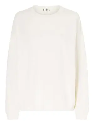 Eterne Cotton-Jersey Sweater Ecru