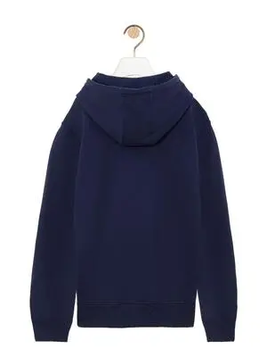 Loewe Cotton Hoodie - Navy Blue