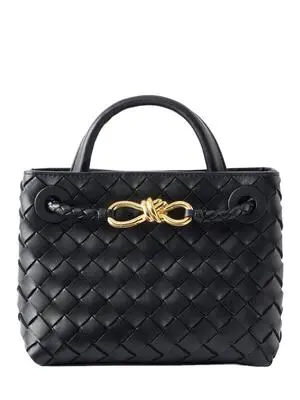 Bottega Veneta Bottega Veneta Mini Andiamo Intrecciato Leather Tote Black