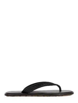 Bottega Veneta Rubber Nappa Sandals - Black