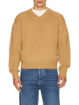 Bottega Veneta Cashmere V-neck Sweater - Camel
