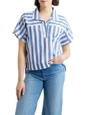 CITY BLUES Relaxed Stripe Shirt