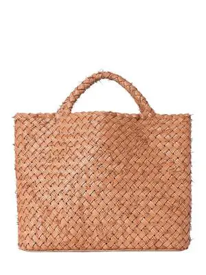 THE ROW Woven Leather Tote Bag - Cuir