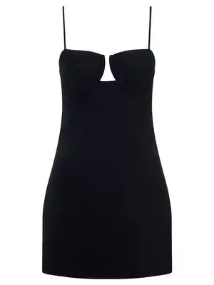 Givenchy Crepe Mini Dress - Black