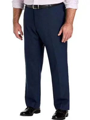 JV REFLEX Big And Tall Textured Suit Pants - Navy