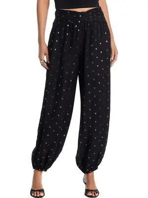 Aqua Balloon Pants - Black