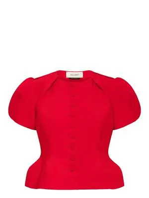 HELLESSY Nelly Crepe Peplum Jacket Top