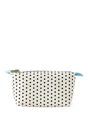 Stoney Clover Lane Small Pouchette - Black & White Polka Dot