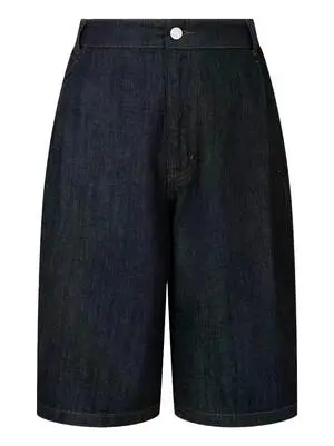 STUDIO TOMBOY Pleated Denim Shorts - Blue