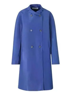 JIL SANDER Double-breasted Coat - Blue