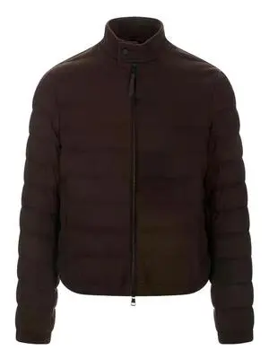Moncler Luray Quilted High-neck Jacket - Brown