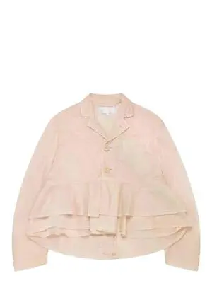COMME DES GARÇONS TAO Ruffled-tier Jacket - Neutrals