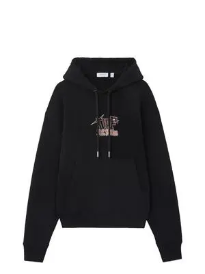 Off-White X Ac Milan Arrow Print Hoodie - Black