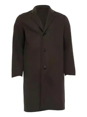Theory Single-breasted Coat - Brown