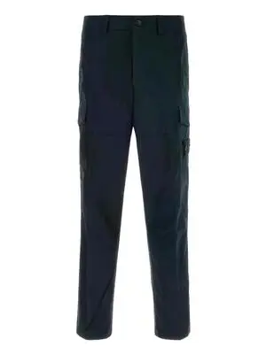 Stone Island Logo-patch Cargo Pants - Blue