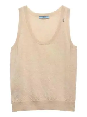 Prada Cashmere Tank Top - Neutrals