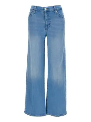 FRAME Le Slim Palazzo Jeans - Azzurro
