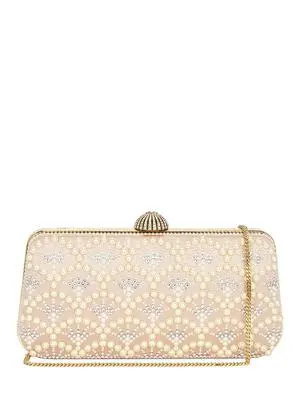 VALENTINO Valentino Garavani Embellished Minaudiere Clutch With Chain Strap