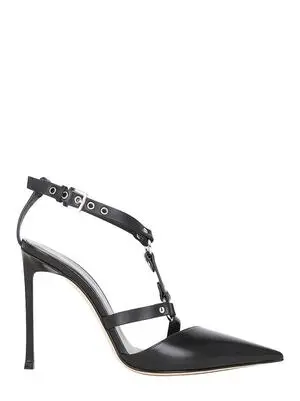 TOM FORD Leather Strappy Pumps - Black