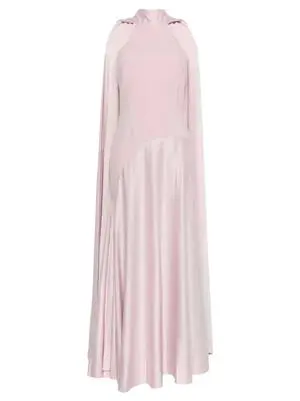Solace London Cece Cape Maxi Dress - Pink