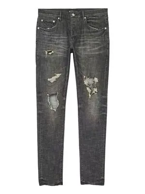 PURPLE BRAND Low-rise Skinny Jeans - Grey