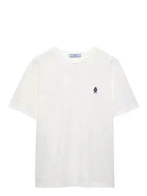Prada Garment-dyed Jersey T-shirt - White