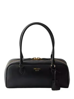 Prada Leather Top-handle Bag - Black