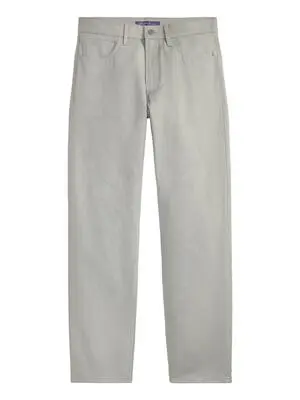 Ralph Lauren Straight Fit Cotton-linen Jean - Light Grey