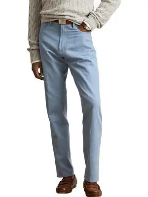 Ralph Lauren Straight Fit Cotton-linen Jean - Windward Blue