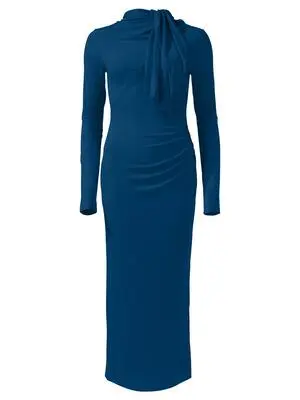 LENDROP STUDIOS Lendrop Studios Yuna Tie Neck Midi Dress