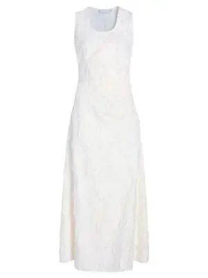 Proenza Schouler White Label Jacquard-cotton Midi Dress - Neutrals