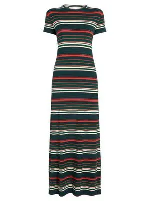 Proenza Schouler White Label Noelle Striped Jersey Maxi Dress - Green