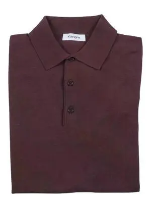 KANGRA Button-up Polo Shirt Brown